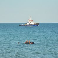 Pavel TokmakovWe build the sea terminal Odessa 1962 Painting by Oleksii Tokmakov | Saatchi Art