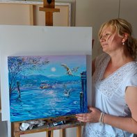 Carp-et Fish (Mosaic of Carpets and Felts, Glued on Cardboard) Collage ...