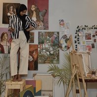 Sympathy Goddess Painting by Fariha Fatima | Saatchi Art