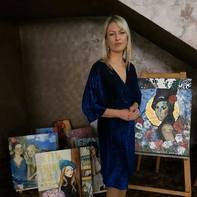 The sorcerer's daughter Painting by MARINA DEMCHENKO | Saatchi Art