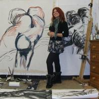 The Lovers Painting by Jan Crabtree | Saatchi Art