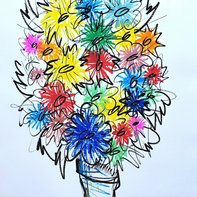 Tacky Flowers # 3 Painting by Mister Artsy Graffiti and Street PoP shop ...
