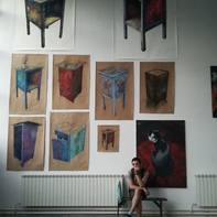 Doors Drawing by Filip Grkovic | Saatchi Art