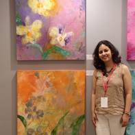 Orchids Garden III Painting by Megha Nema | Saatchi Art