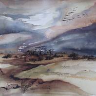 Strelitzia Painting by Catherine Calder | Saatchi Art